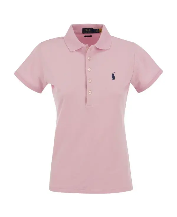 Polo Ralph Lauren Slim Fit Stretch Polo Shirt - Pink