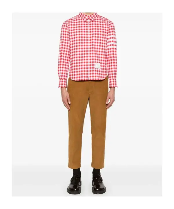 Thom Browne Gingham-check Flannel Shirt