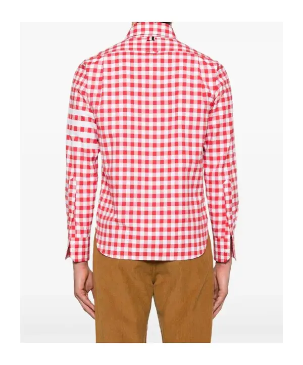 Thom Browne Gingham-check Flannel Shirt