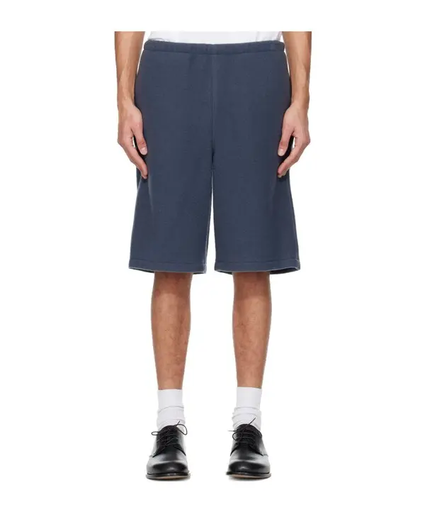 RIER Wool Elastic Waist Shorts - Blue