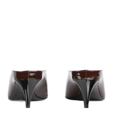 Gucci 97 Heeled Mules - Dark Brown