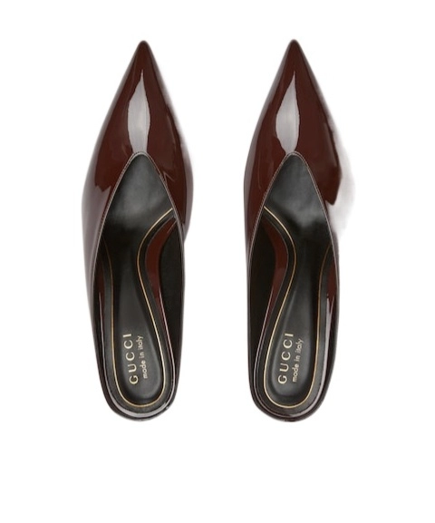 Gucci 97 Heeled Mules - Dark Brown