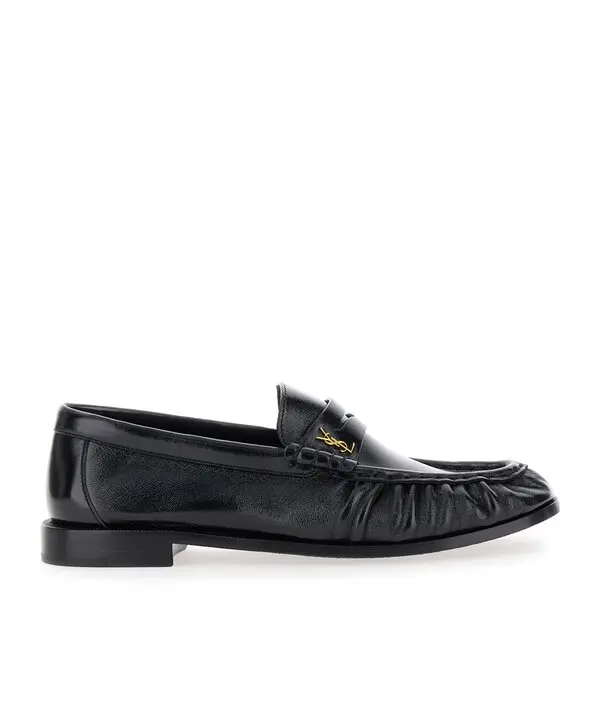 Saint Laurent Le Loafer Slip-on Loafers - Black