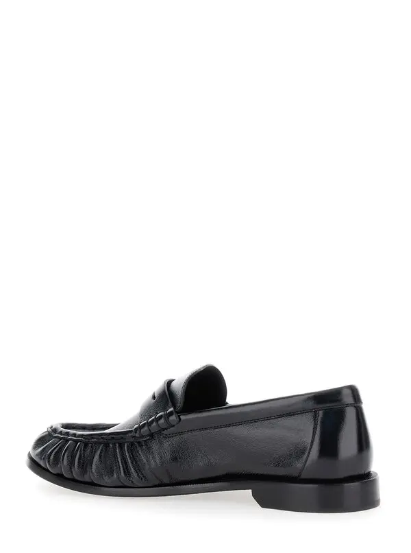 Saint Laurent Le Loafer Slip-on Loafers - Black