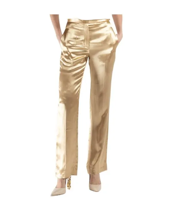 Victoria Beckham High-rise Indented Casual Pants - Nude