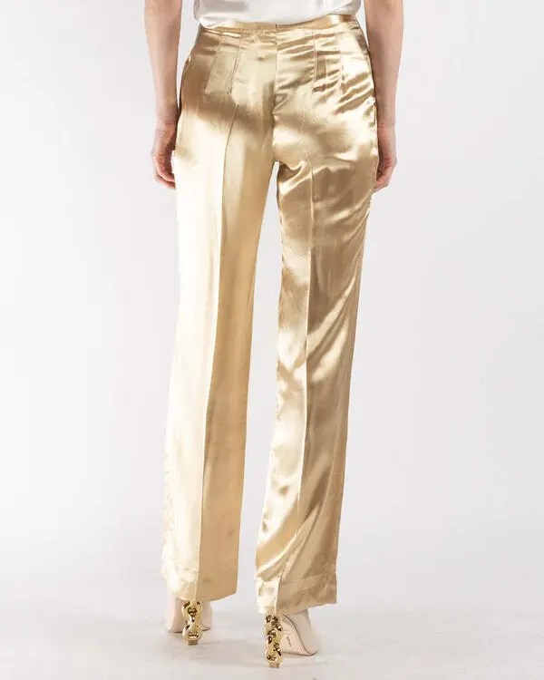 Victoria Beckham High-rise Indented Casual Pants