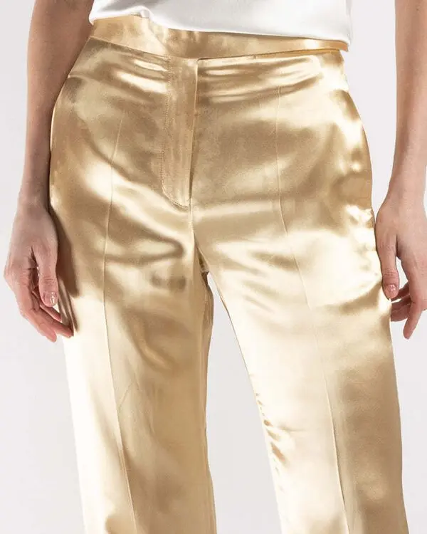 Victoria Beckham High-rise Indented Casual Pants