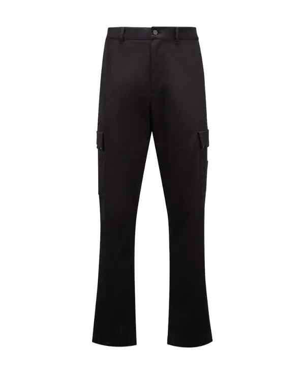Moncler Stretch Gabardine Cargo Trousers - Black