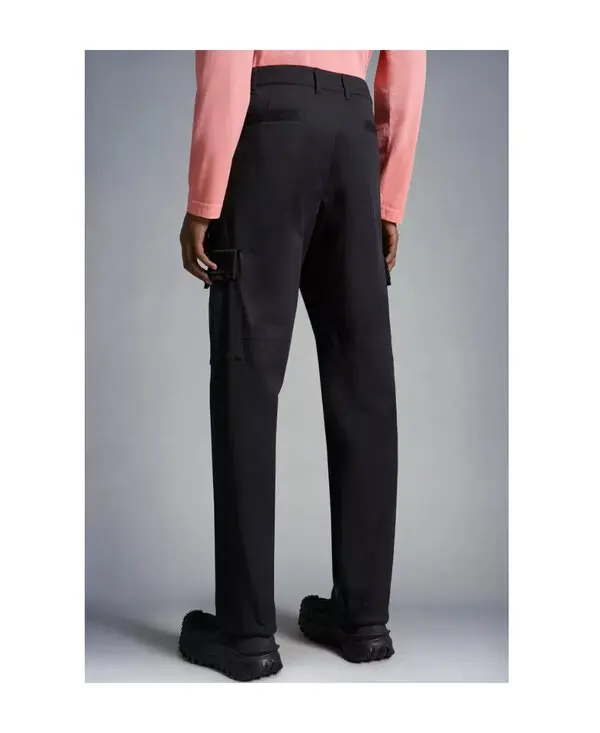 Moncler Stretch Gabardine Cargo Trousers - Black