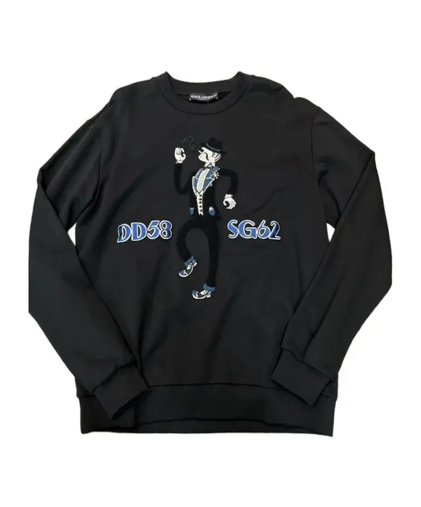 Dolce & Gabbana Round Neck Long Sleeve Graphic Hoodie