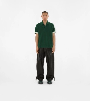 Burberry Short Sleeved Polo Shirt - Green