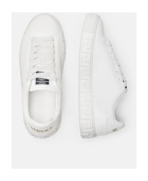 Versace Greca Embossed Lace-up Sneakers
