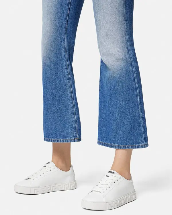 Versace Greca Embossed Lace-up Sneakers