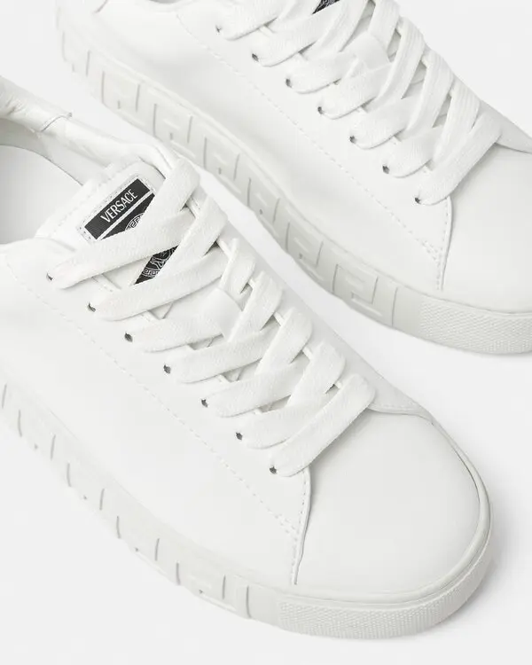 Versace Greca Embossed Lace-up Sneakers
