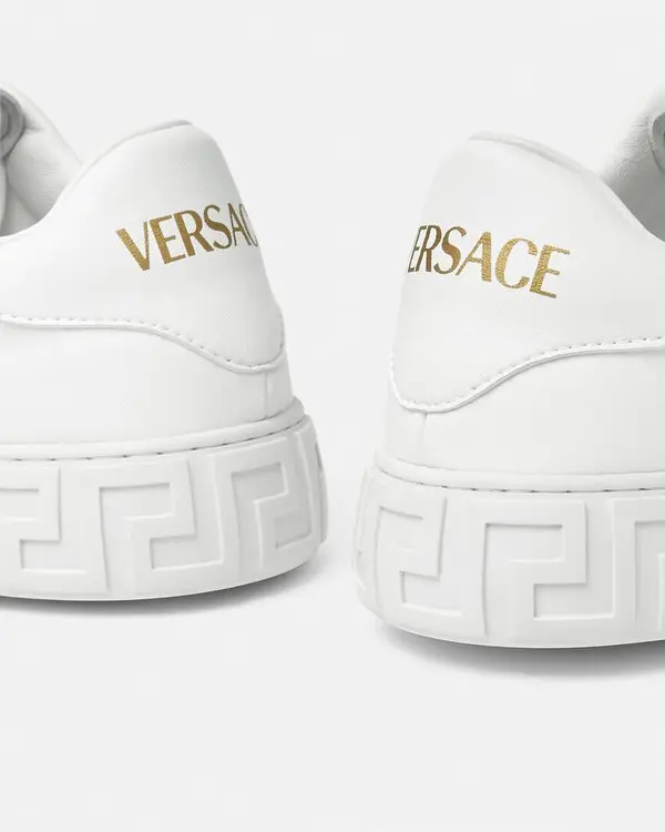 Versace Greca Embossed Lace-up Sneakers