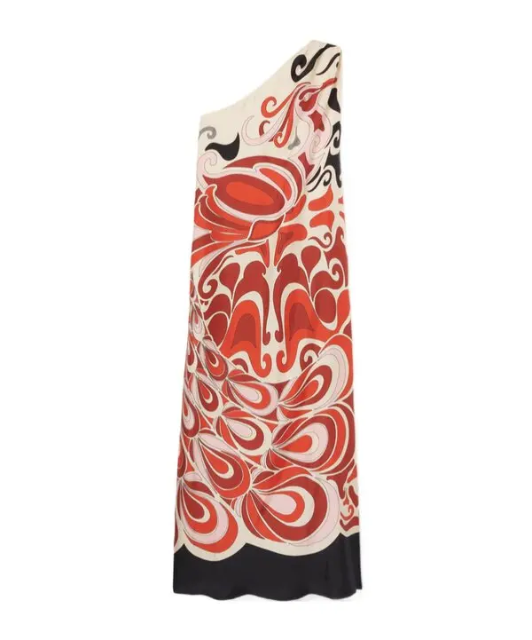 La DoubleJ One-shoulder Maxi Dress With Belt