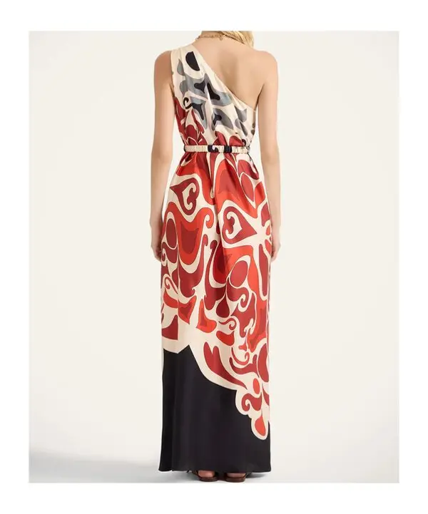 La DoubleJ One-shoulder Maxi Dress With Belt