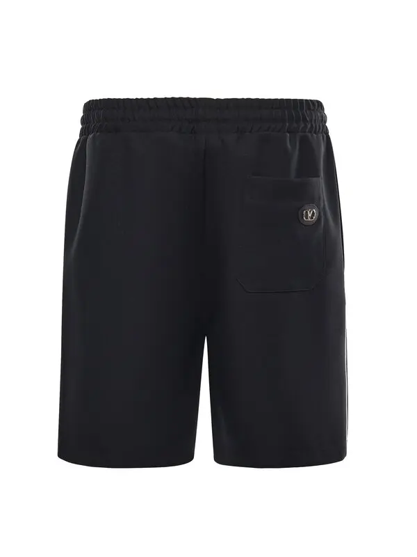 Valentino Garavani Logo Patch Drawstring Shorts