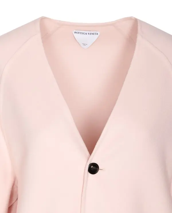 Bottega Veneta Collarless Buttoned Cardigan