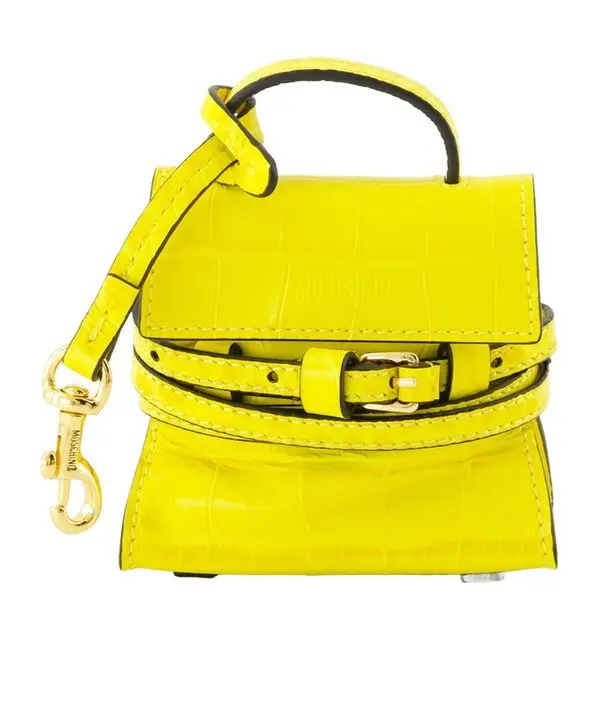 Moschino Bag Keyring - Yellow