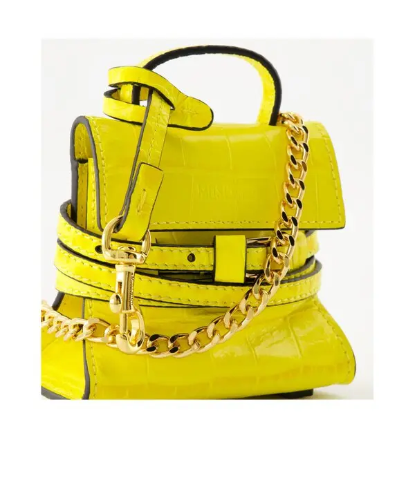 Moschino Bag Keyring - Yellow