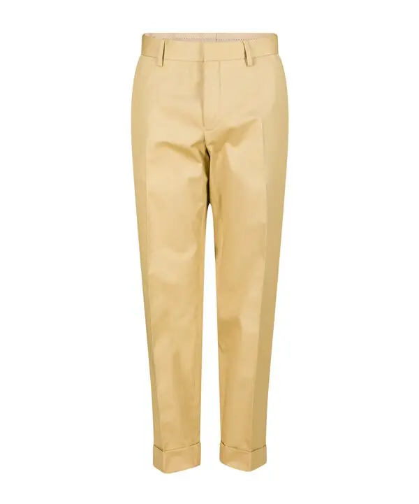Dries Van Noten Tapered Casual Pants With Fold-down Hem