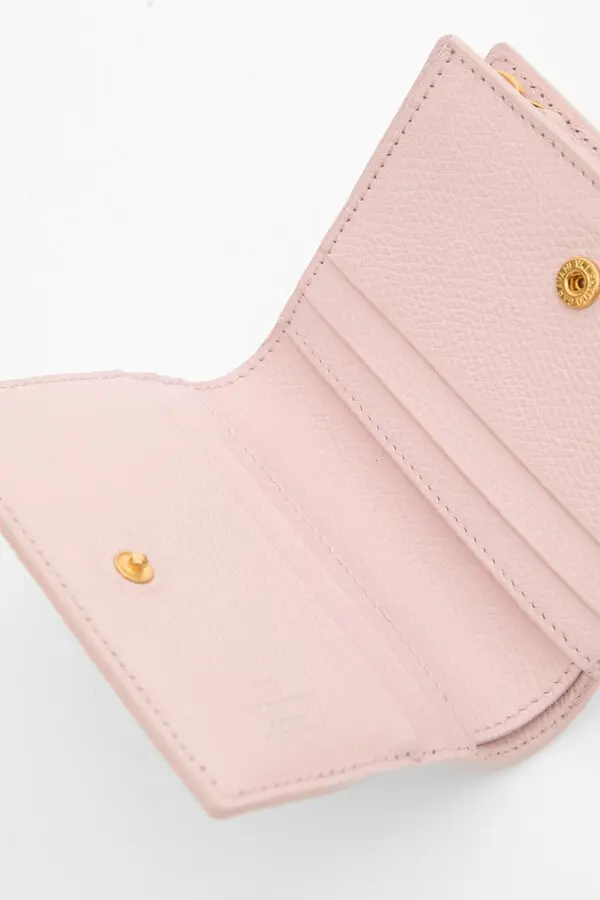 Valentino Garavani Vlogo Plaque Bi-fold Wallet - Pink