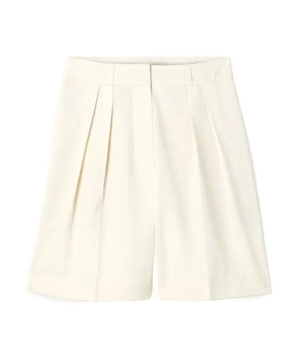 RÓHE Pleated Shorts - White