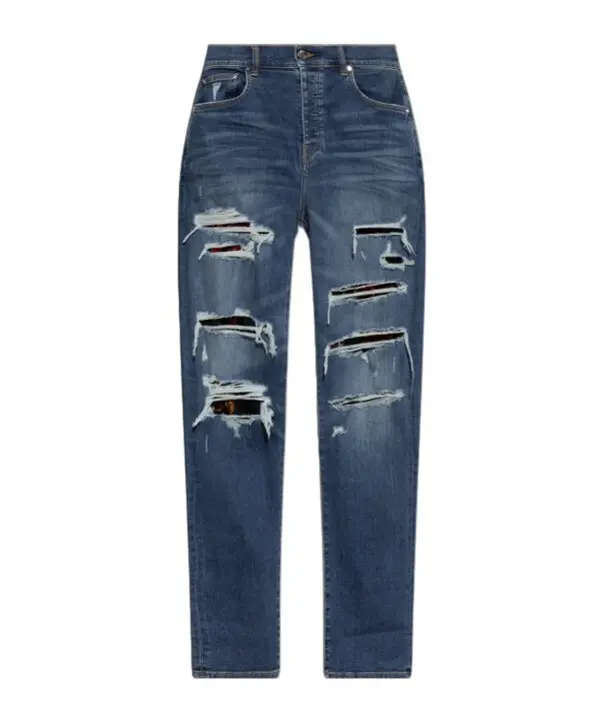 Amiri Distressed Denim Jeans - Blue