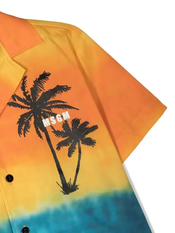 MSGM Short Sleeve Printed Shirt