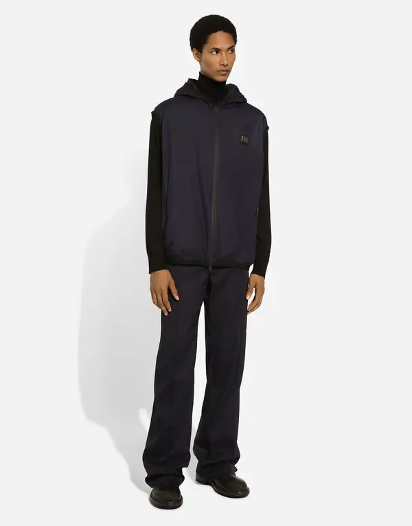 Dolce & Gabbana Hooded Sports Vest - Black