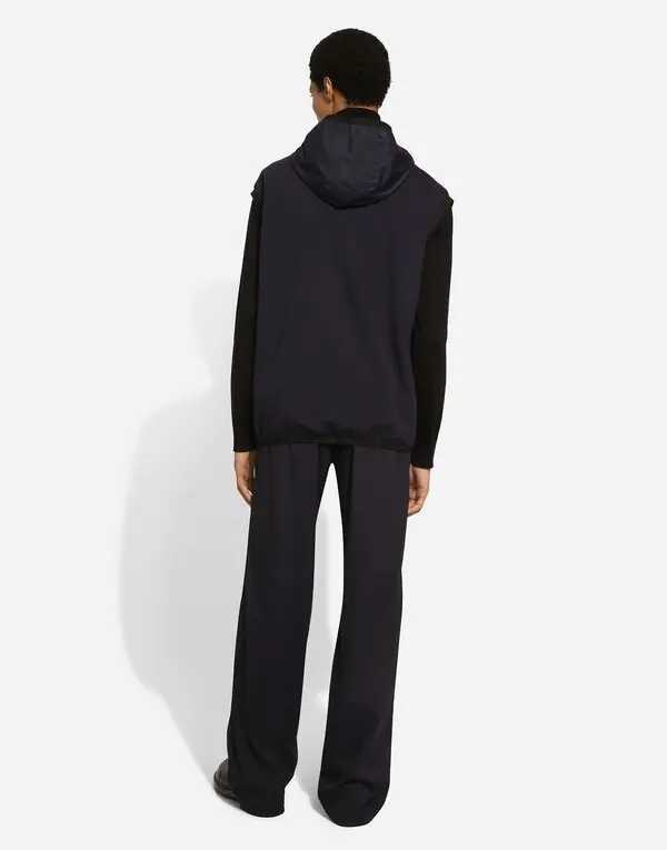 Dolce & Gabbana Hooded Sports Vest - Black