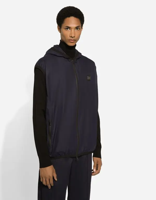 Dolce & Gabbana Hooded Sports Vest - Black