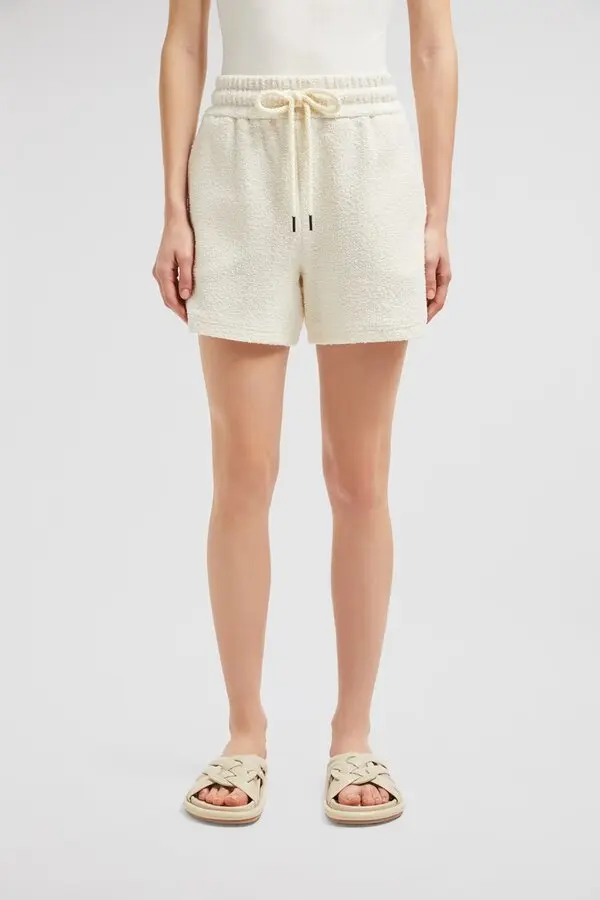 Moncler Logo Patch Drawstring Shorts