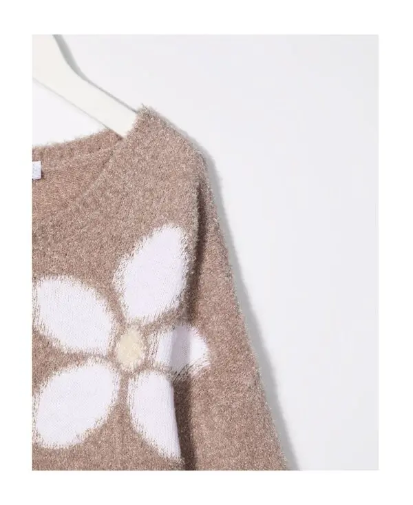 Monnalisa Pullover With Floral Print
