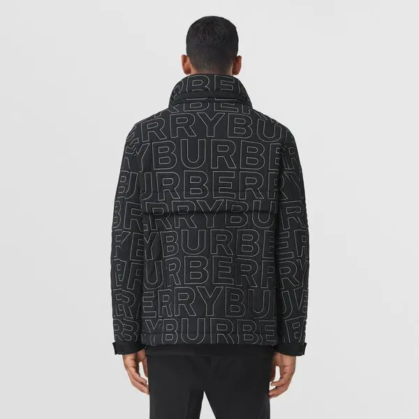 Burberry Embroidered Logo Packaway Jacket