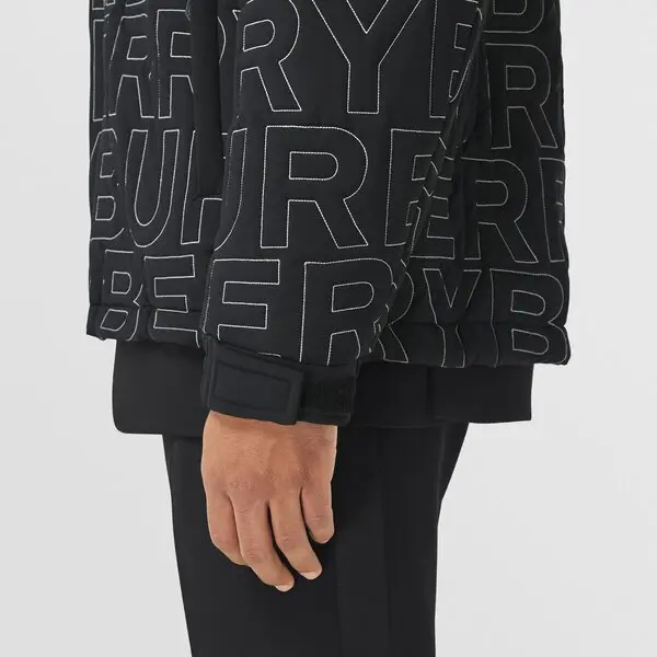 Burberry Embroidered Logo Packaway Jacket