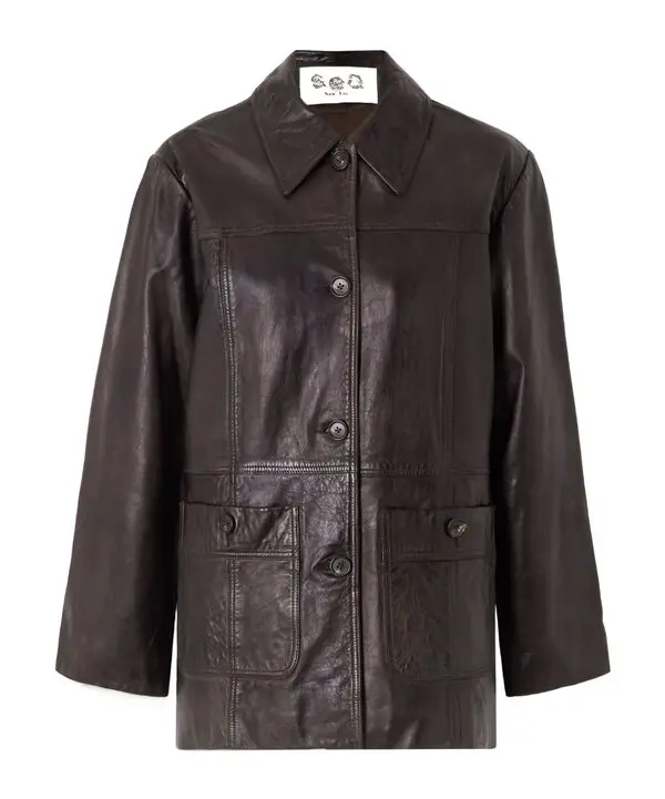 Sea Lenoir Leather Jacket - Black