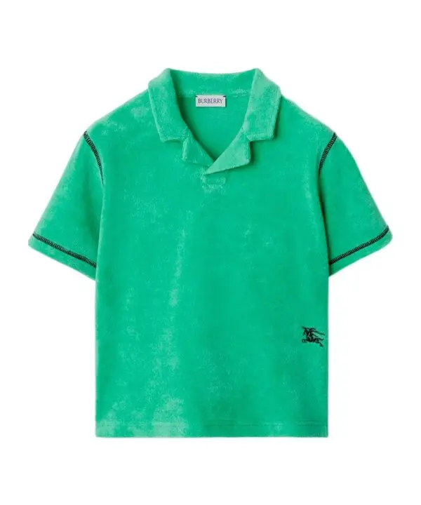 Burberry Ekd Towelling Polo Shirt