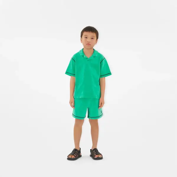 Burberry Ekd Towelling Polo Shirt