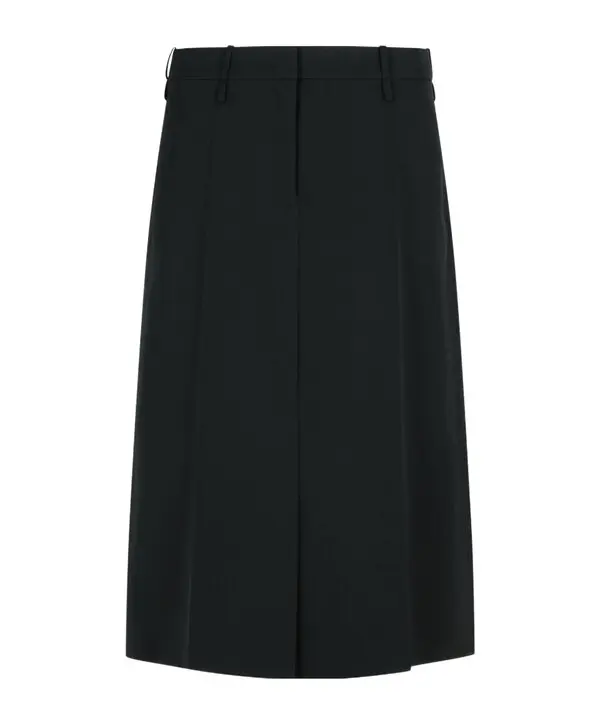 JIL SANDER Pleated A-line Skirt
