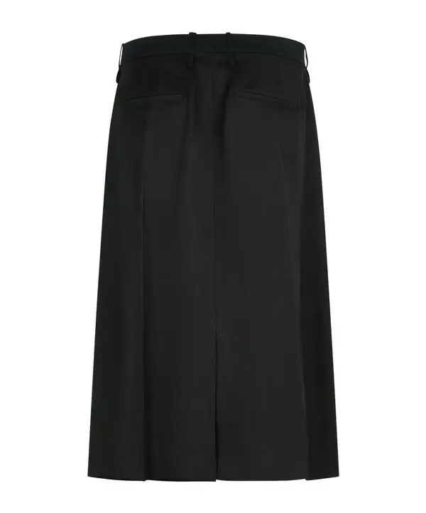 JIL SANDER Pleated A-line Skirt