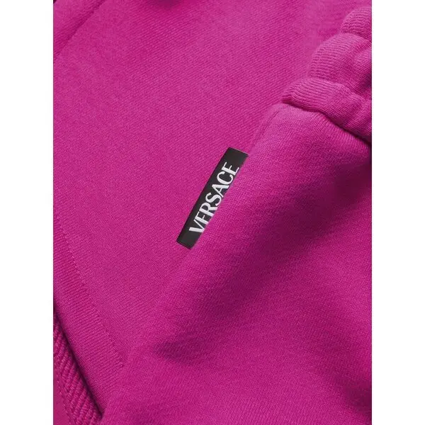 Versace Drawstring Casual Shorts With Logo Detail