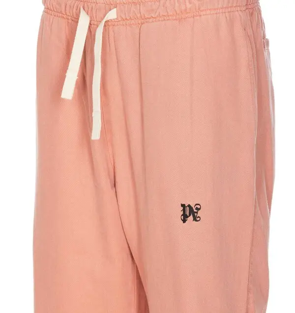 Palm Angels Monogram Embroidered Drawstring Pants