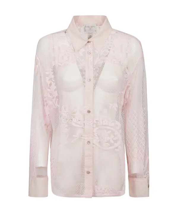 FORTE_FORTE Long Sleeve Shirt - Pink