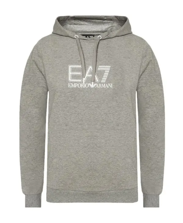 Emporio Armani Logo Print Hooded Pullover