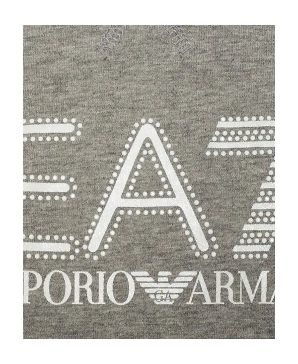 Emporio Armani Logo Print Hooded Pullover