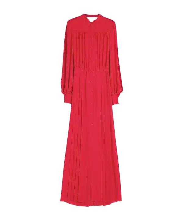 Valentino Garavani Long-sleeved Georgette Gown - Red