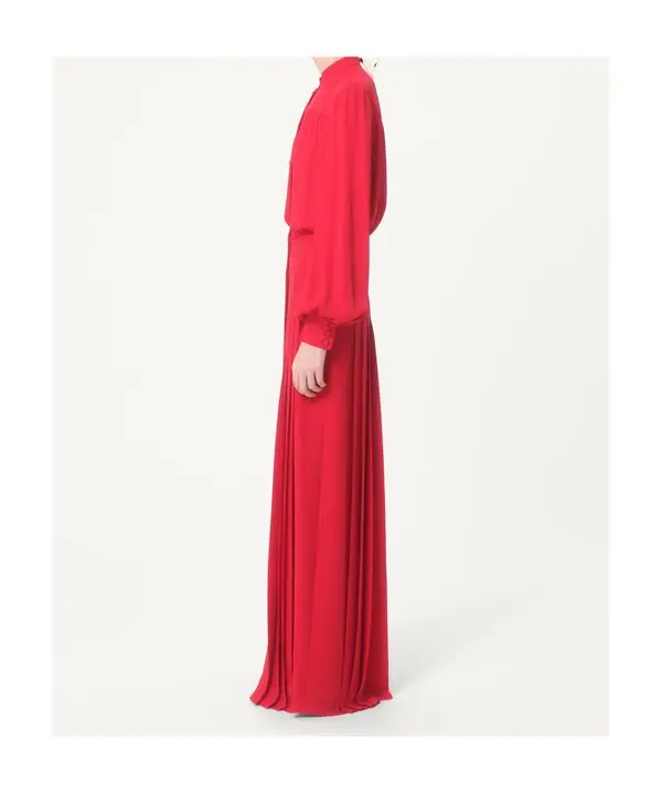 Valentino Garavani Long-sleeved Georgette Gown