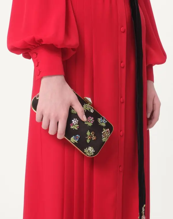 Valentino Garavani Long-sleeved Georgette Gown